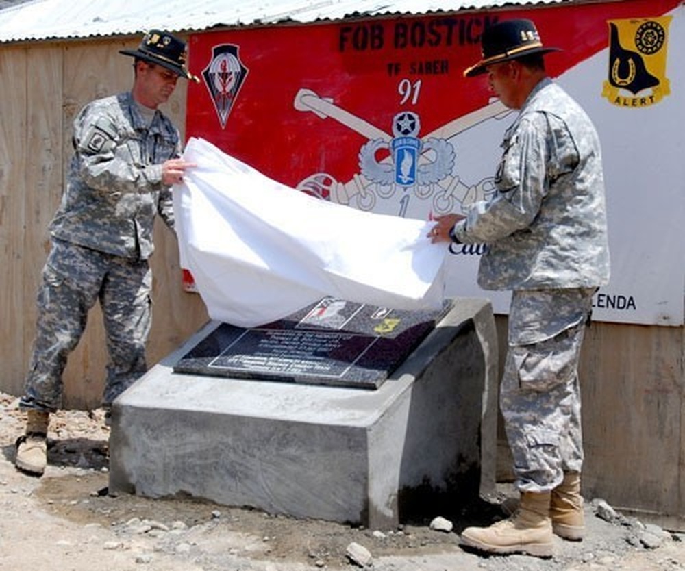 DVIDS - Images - FOB Bostick Memorial [Image 2 of 2]