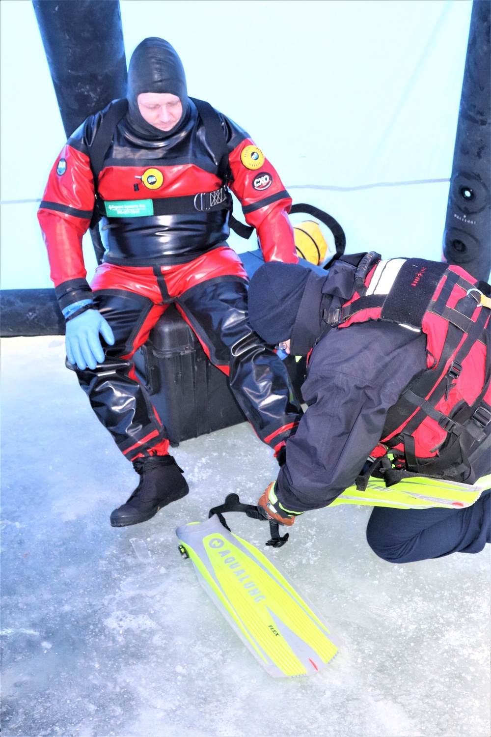 DVIDS - Images - Fort McCoy firefighters learn, practice diving under ...