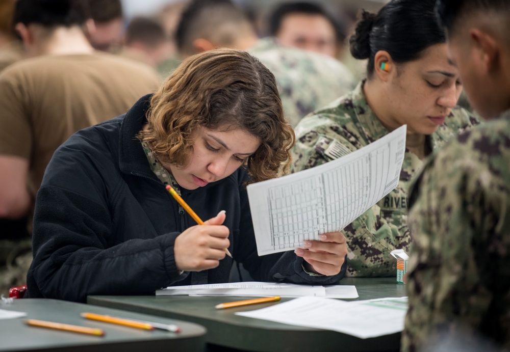 DVIDS - Images - USS Makin Island Advancement Exam [Image 8 of 9]