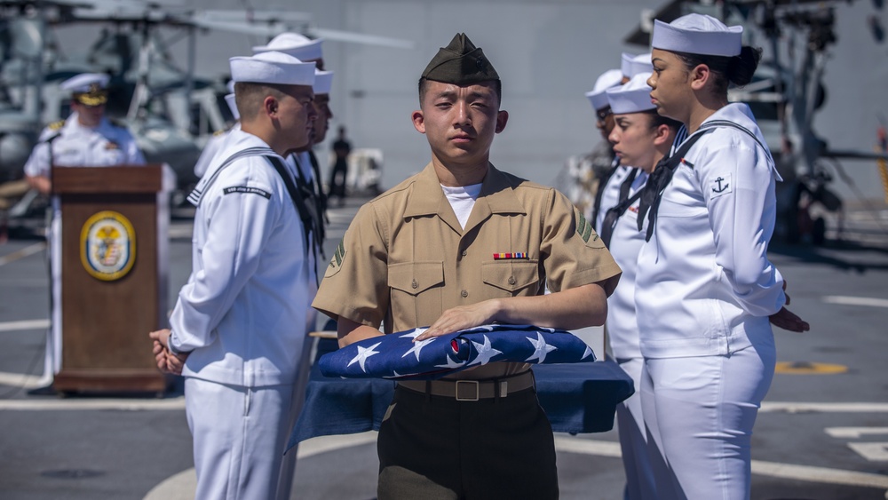 DVIDS - Images - 11th MEU Burial at Sea aboard USS JPM [Image 5 of 16]