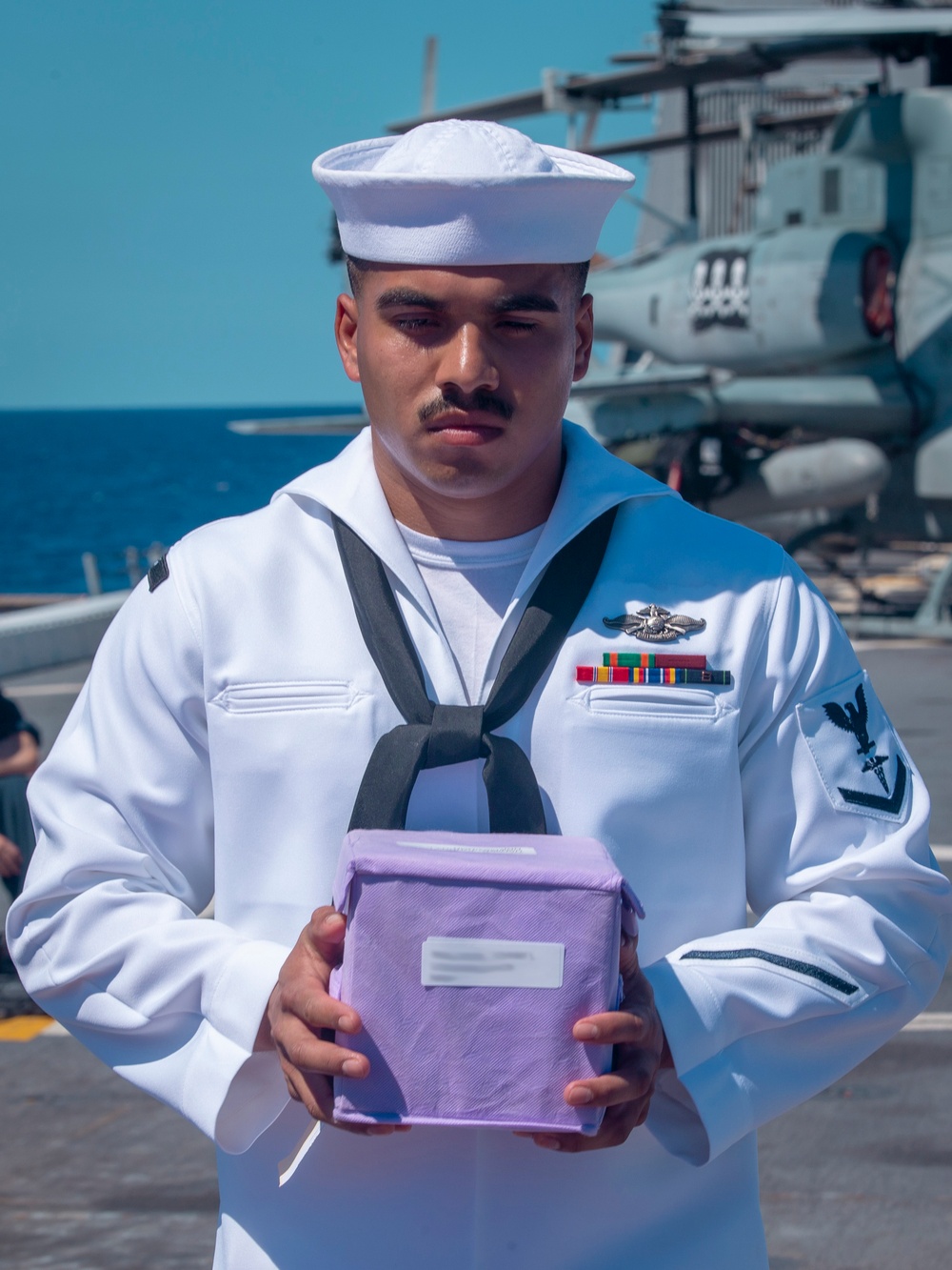 DVIDS - Images - 11th MEU Burial at Sea aboard USS JPM [Image 6 of 16]