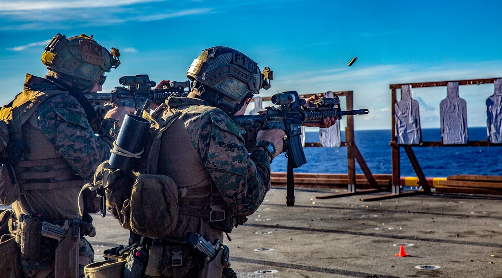 DVIDS - Images - Maritime Raid Force flight deck live-fire exercise ...