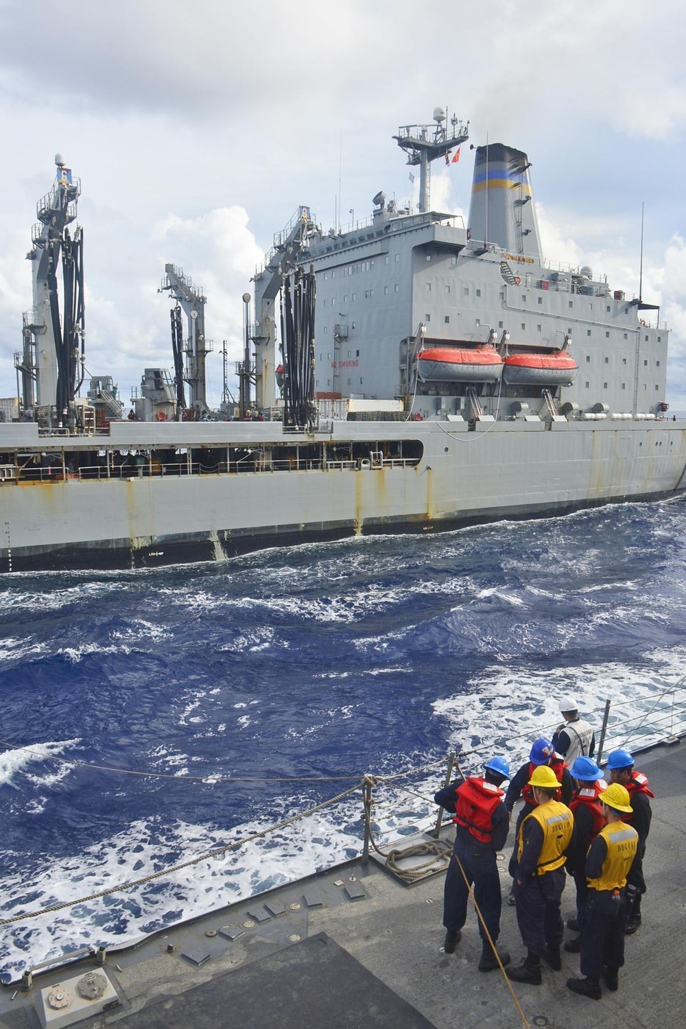 DVIDS - Images - USS William P. Lawrence Replenishment-at-sea [Image 3 ...