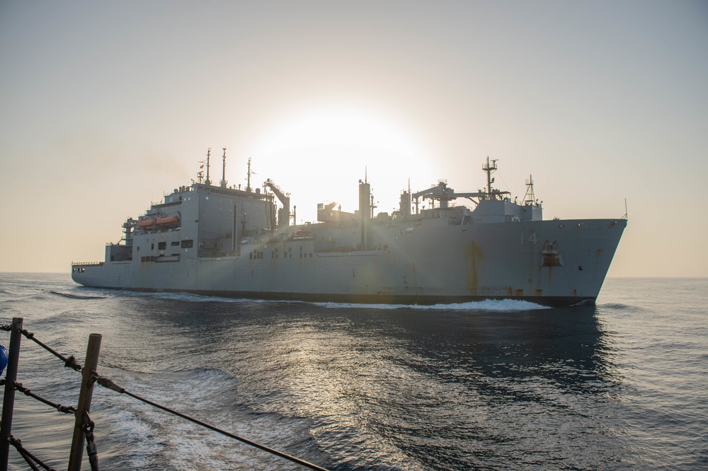 DVIDS - Images - USS Leyte Gulf Conducts RAS with the USNS Cesar Chavez ...