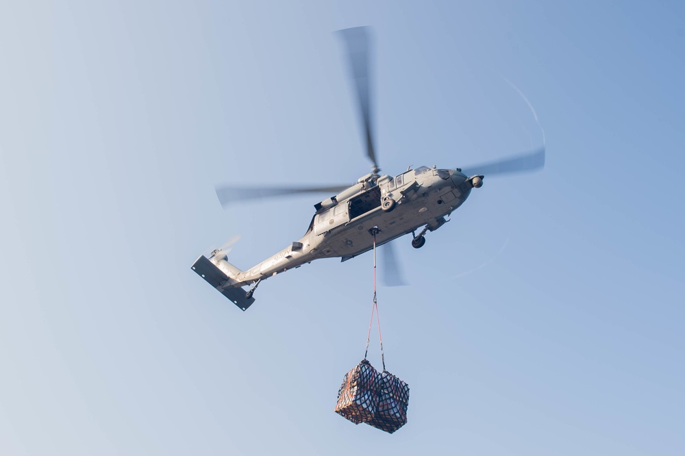 DVIDS - Images - USS Leyte Gulf Conducts A Vertical Replenishment With ...