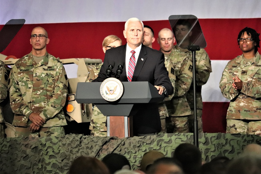 DVIDS - Images - Vice President Mike Pence visits Fort McCoy [Image 3 ...