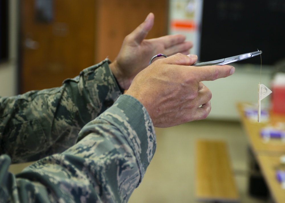 DVIDS - Images - IRT performs suture training [Image 2 of 4]