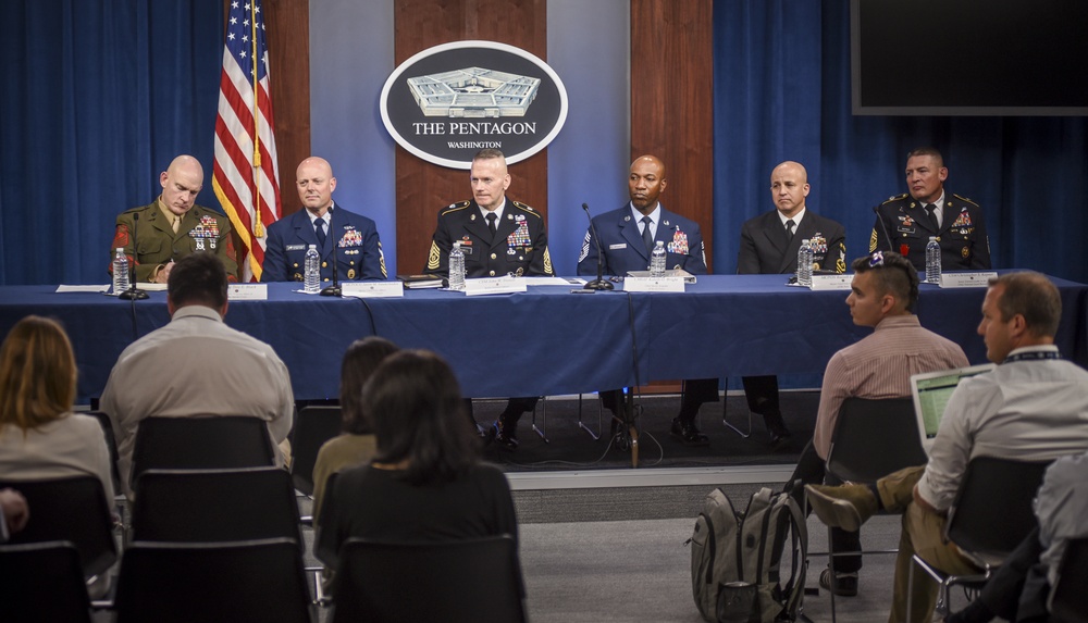 DVIDS - Images - DSELC: DoD's Top Enlisted - Pentagon Briefing Room ...