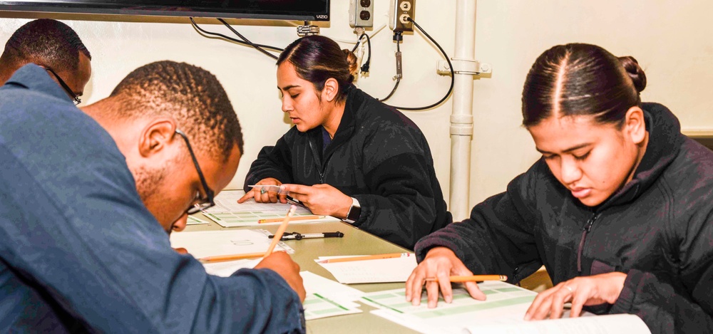 DVIDS - Images - USS John P. Murtha (LPD 26) E-4 Advancement Exam ...