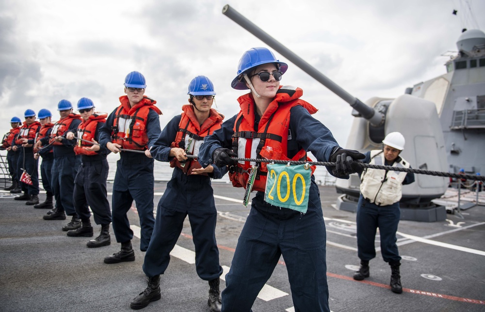DVIDS - Images - USS Milius (DDG 69) Conducts a Replenishment-at-Sea ...