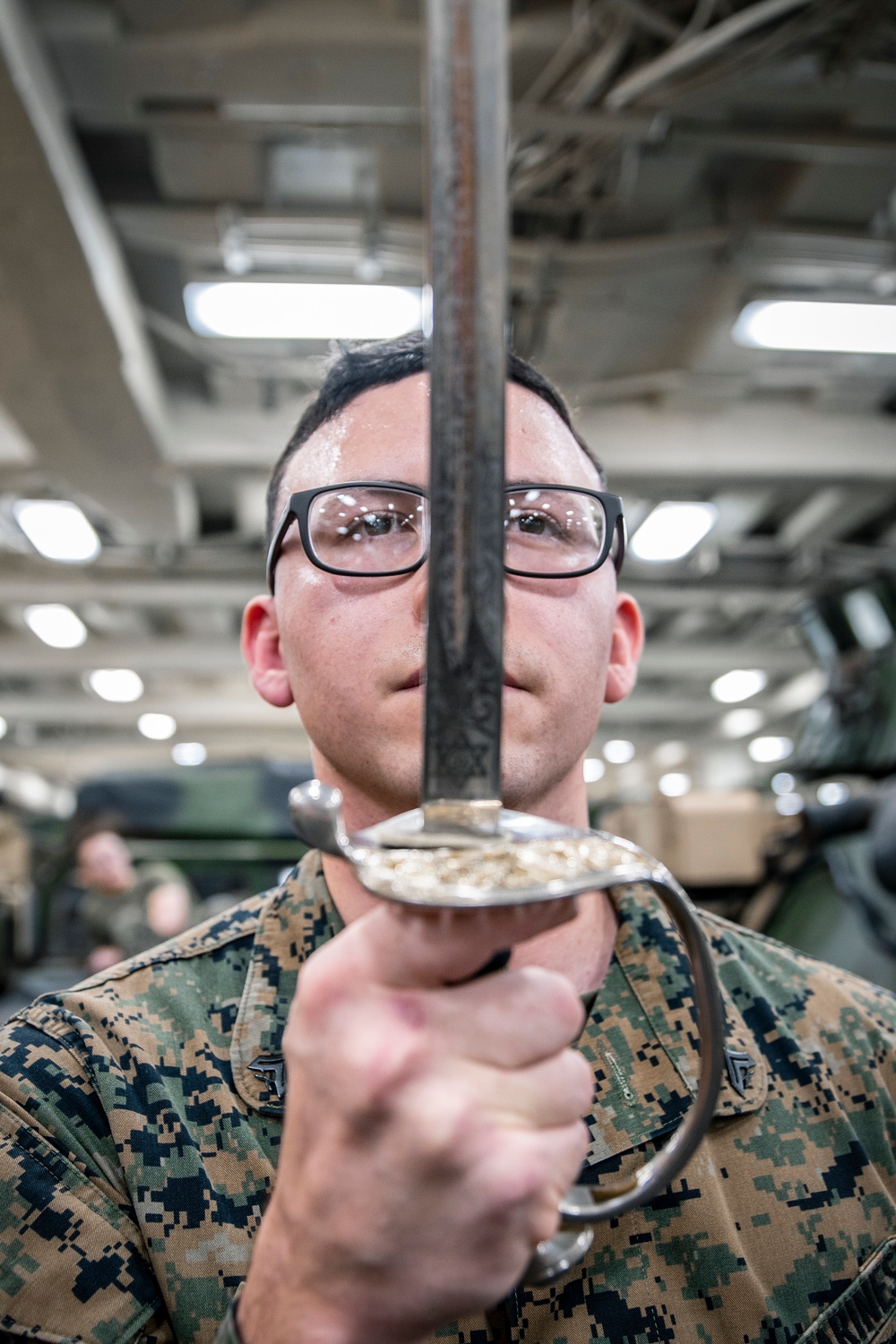DVIDS - Images - Sword Manual aboard USS John P. Murtha [Image 3 of 5]