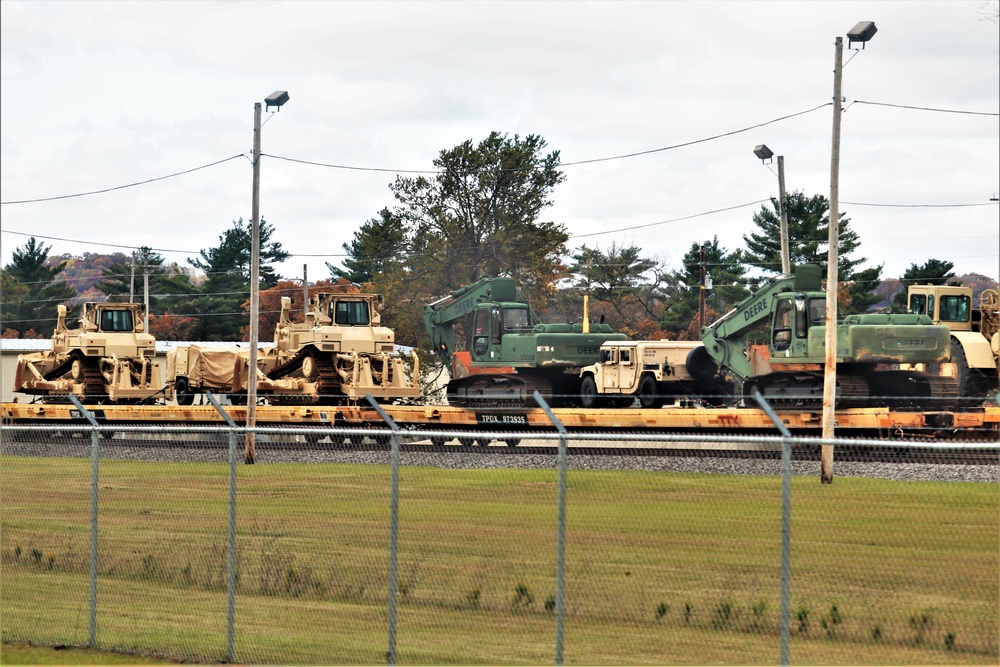 DVIDS - Images - Engineer unit's equipment, vehicles on railcars at ...