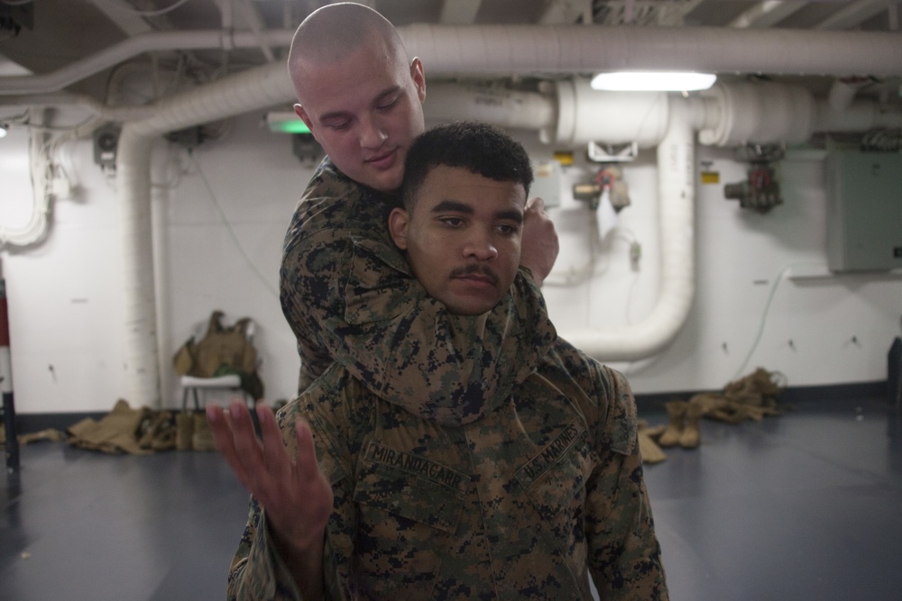 DVIDS - Images - 31st MEU Marines conduct MCMAP training aboard USS America (LHA 6) [Image 5 of 5]