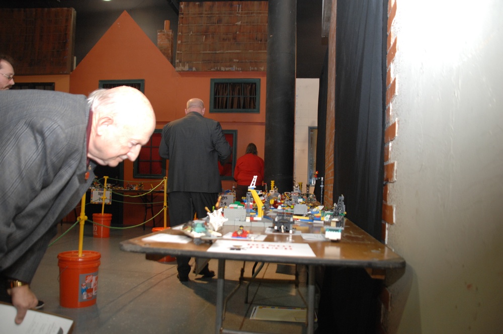 DVIDS - Images - Preparing to judge LEGO ship model contest entries