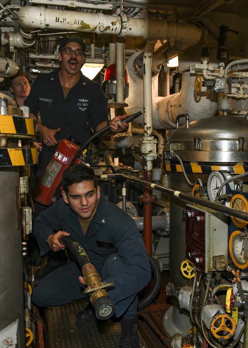 DVIDS - Images - USS Normandy Conducts Damage Control Drill [Image 1 of 3]