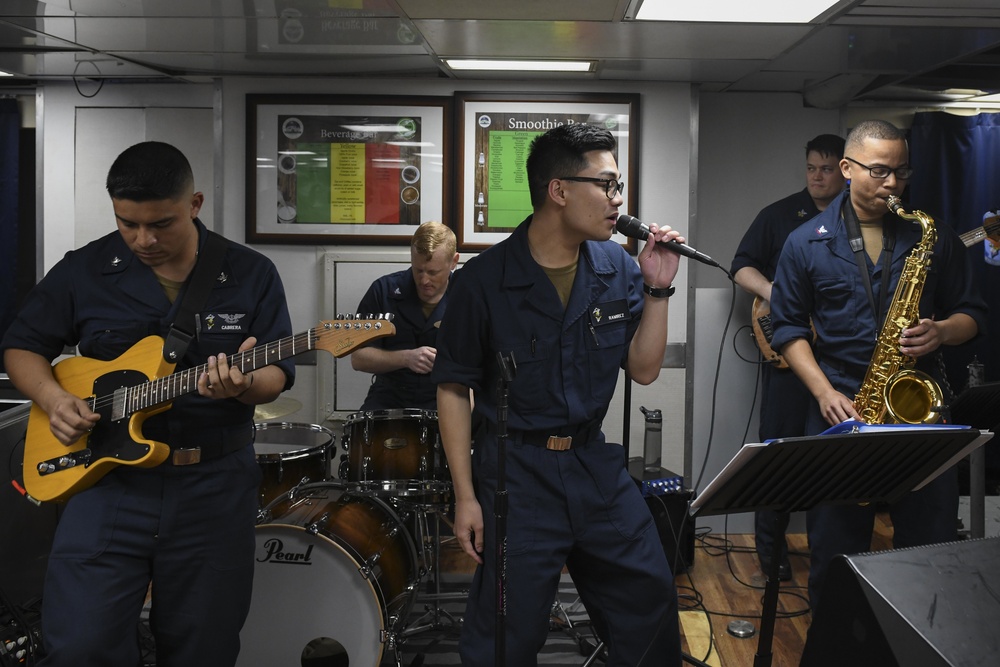 DVIDS - Images - U.S. 7th Fleet Band performs aboard USS Blue Ridge ...