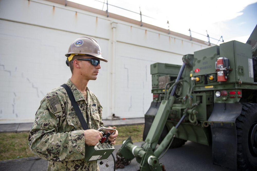 DVIDS - Images - U.S. Navy Seabees with NMCB-5 replace a transformer at ...