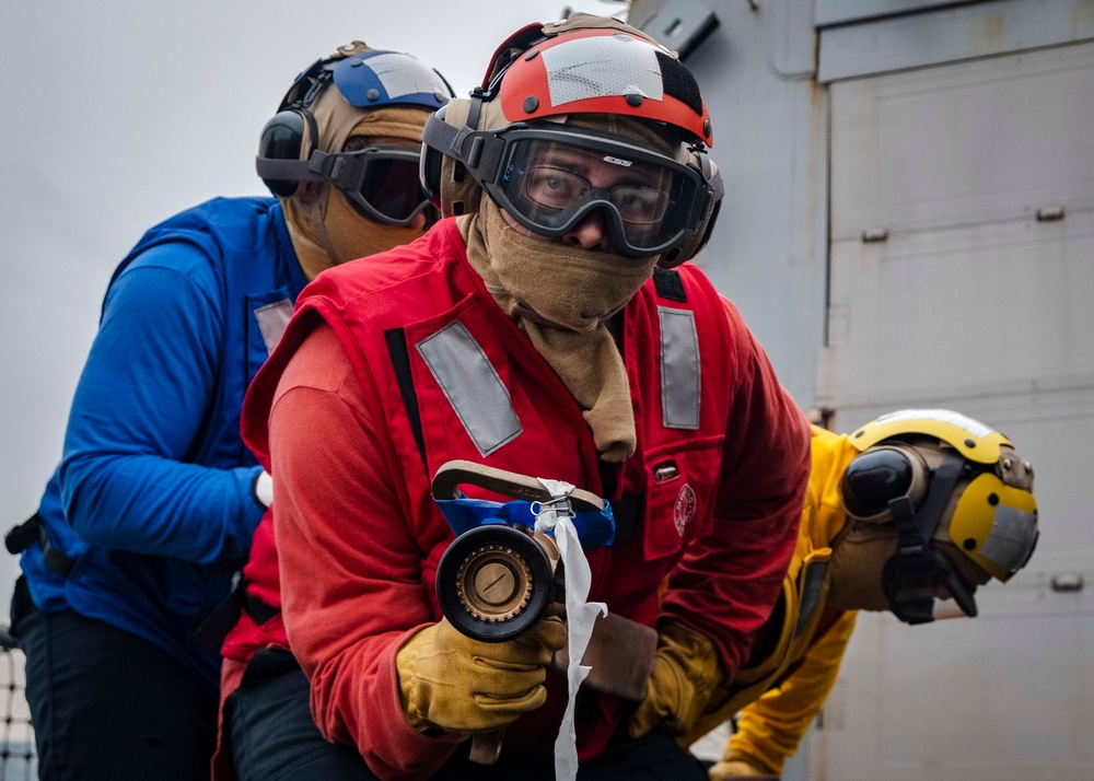 DVIDS - Images - Sailors conduct Flight Deck Firefighting Drill aboard ...