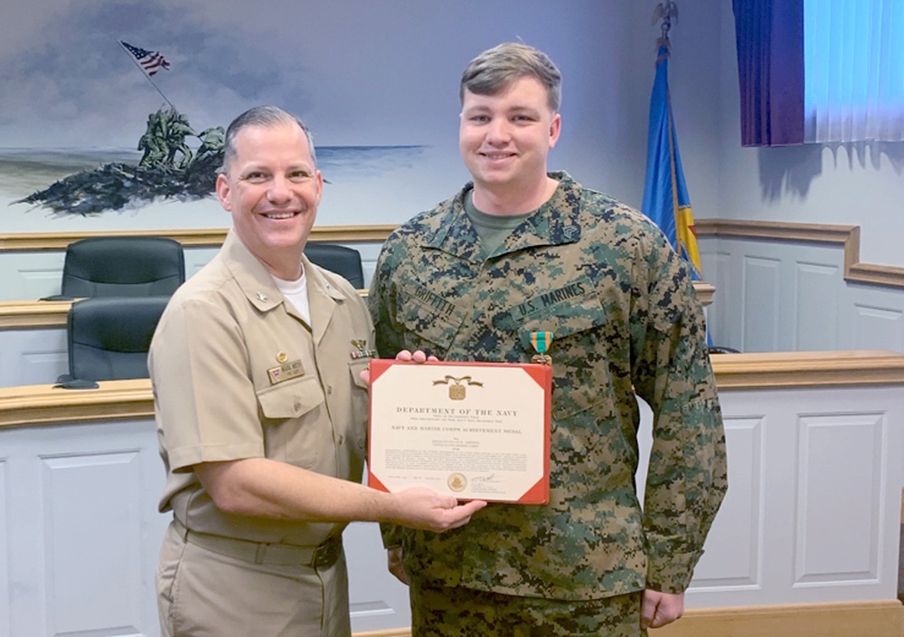 DVIDS - News - Griffith named FRCE Marine of the Year