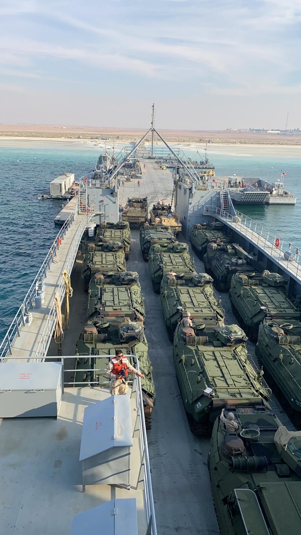 DVIDS - Images - USAV SP4 James A. Loux (LSV-6) unloads vehicles during ...