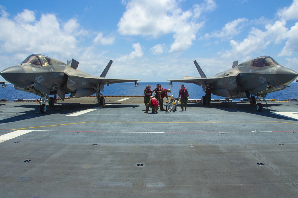 DVIDS - Images - F-35 loading and take off aboard USS America [Image 6 ...