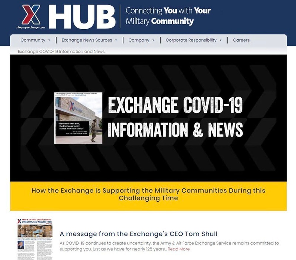 DVIDS - News - Army & Air Force Exchange Service Community Hub Delivers ...