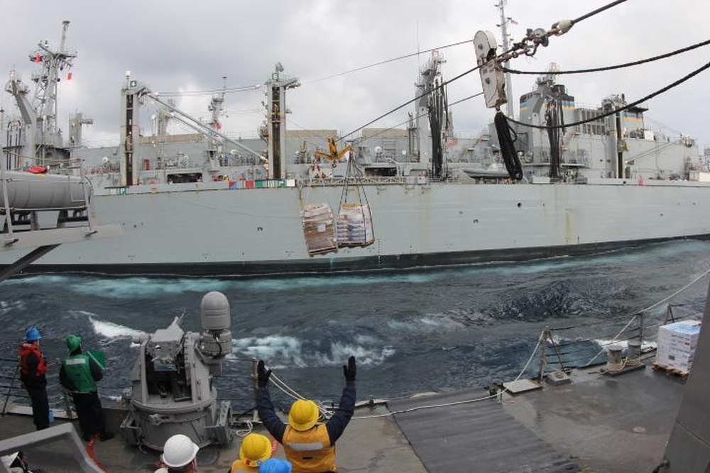 DVIDS - Images - USS Donald Cook, USNS Supply conduct UNREP [Image 3 of 5]
