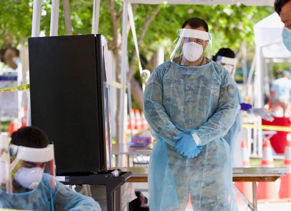 DVIDS - Images - Florida Guardsmen open new hybrid community based test ...