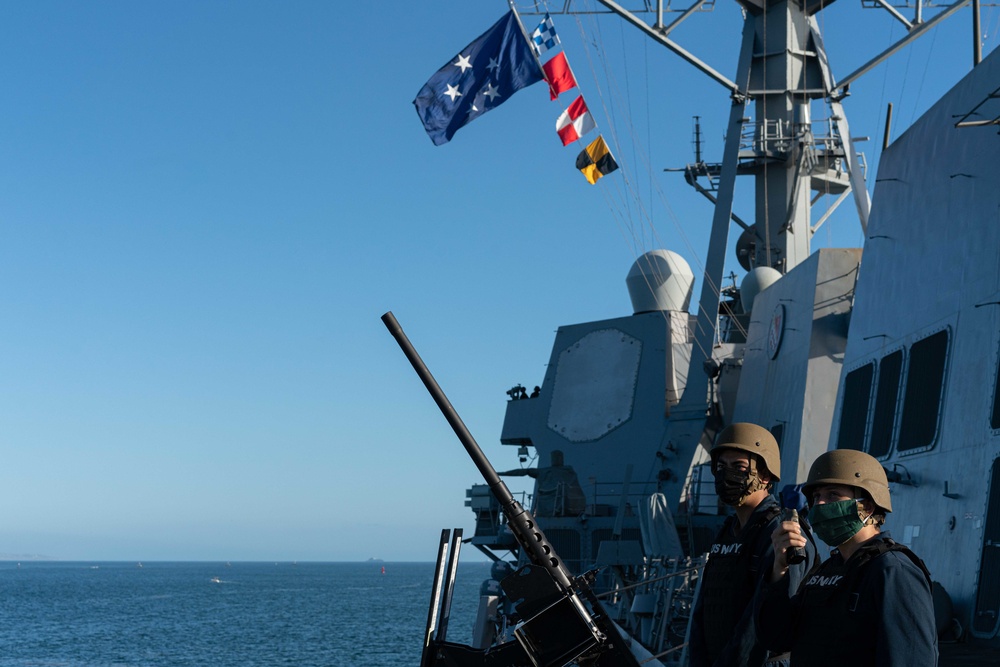 DVIDS - Images - Sailors stand watch aboard USS Halsey [Image 3 of 3]