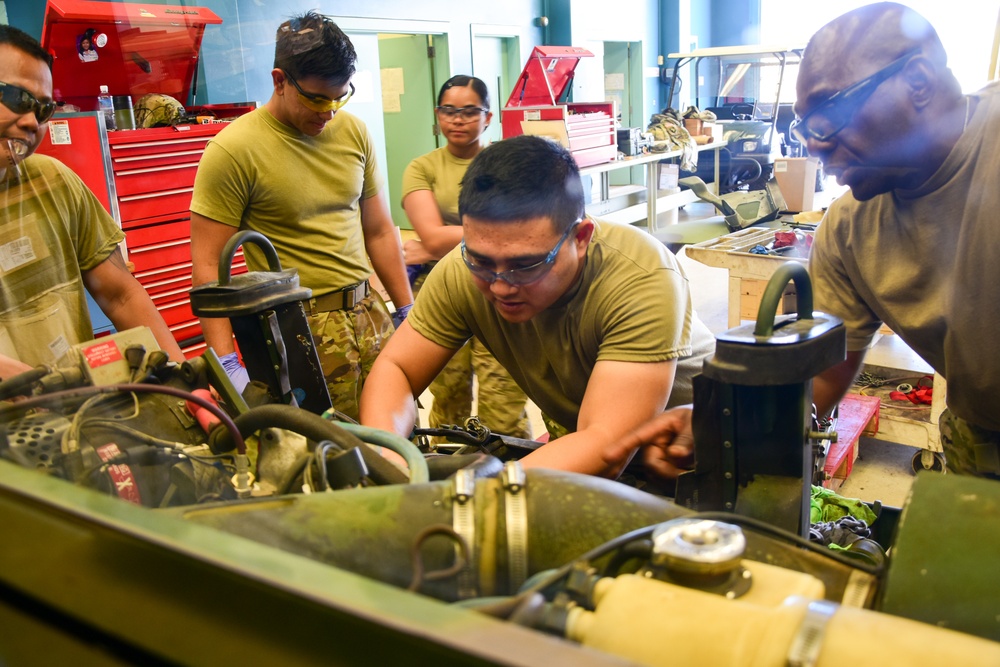 DVIDS - Images - HIARNG mechanics conduct water pump installation ...
