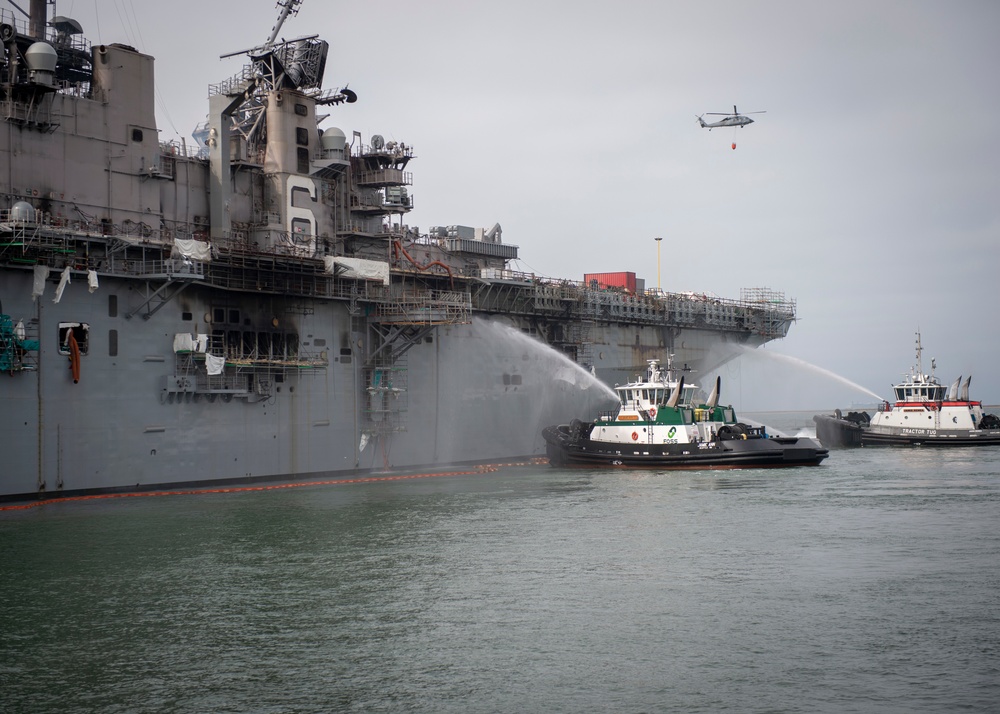 DVIDS - Images - USS Bonhomme Richard (LHD 6) Fire [Image 2 of 2]