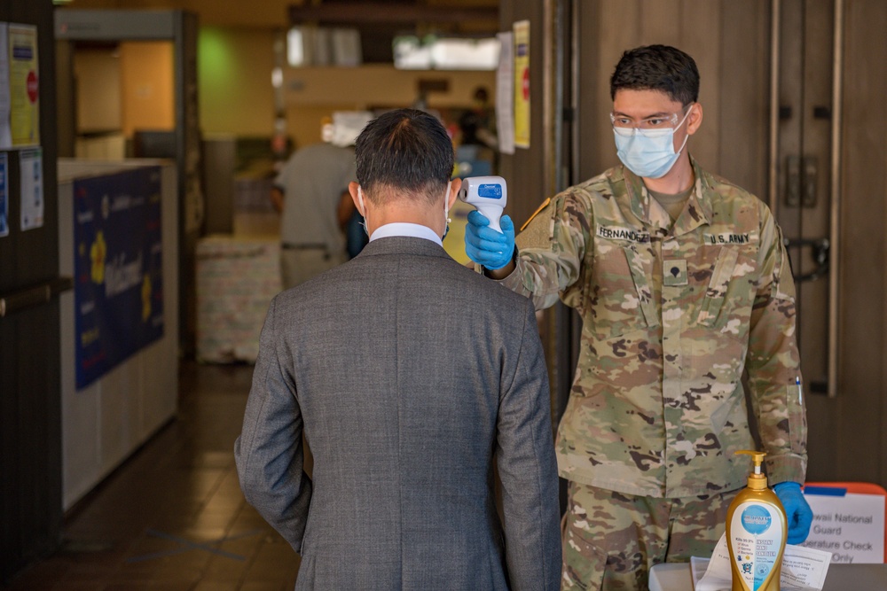 DVIDS - Images - Task Force Oahu Courthouse Temperature Screening ...