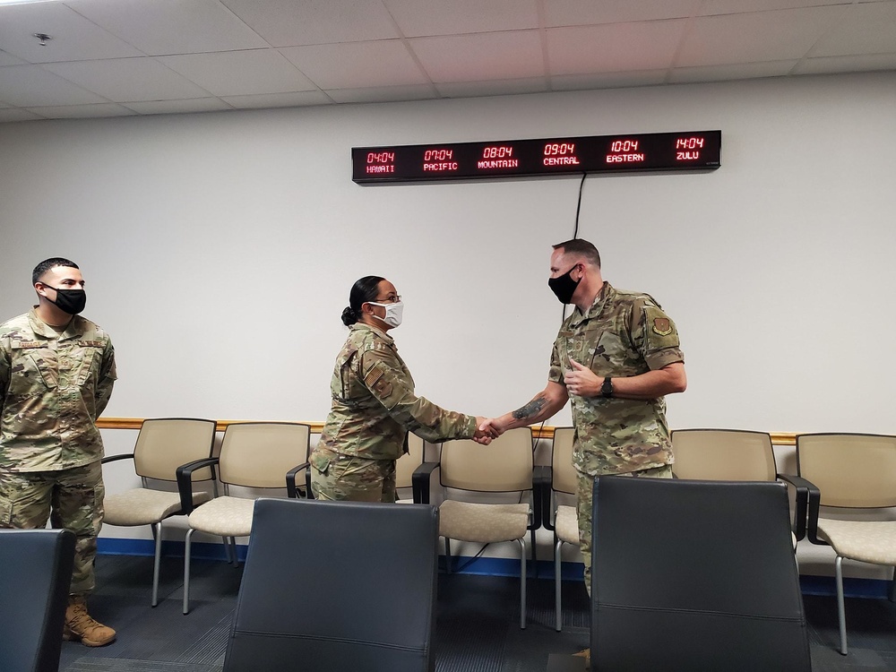 DVIDS - Images - 10th AF command chief coins 960th CW Airmen for ...
