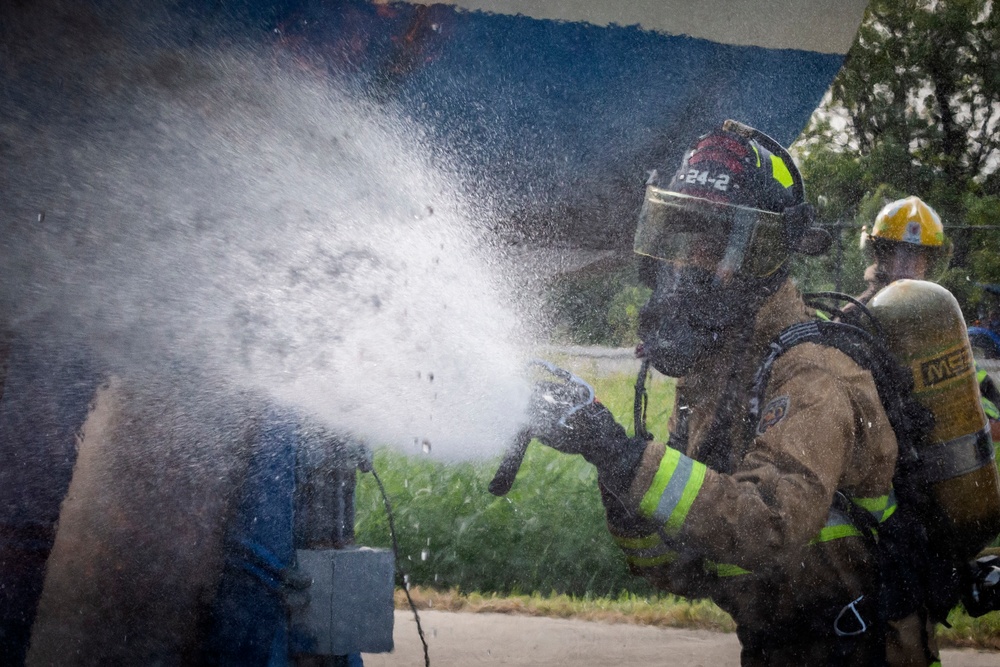 DVIDS - Images - 177th firefighters conduct aircraft fire training ...