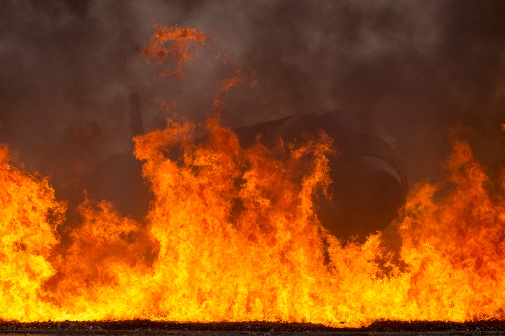 DVIDS - Images - 177th firefighters conduct aircraft fire training ...
