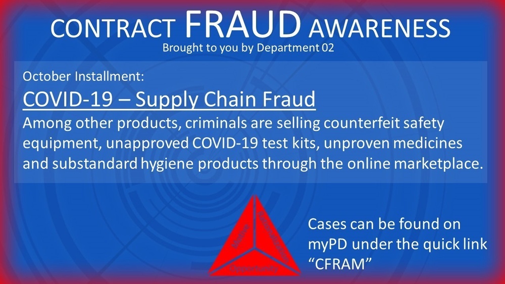 DVIDS - News - NSWCPD hosts first Contract Fraud Awareness Week