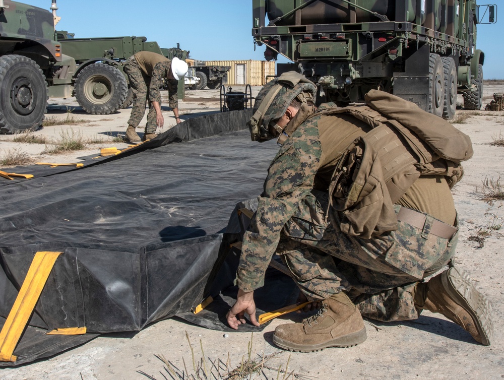 DVIDS - Images - 15th MEU Marines rehearse FARP set-up [Image 2 of 5]