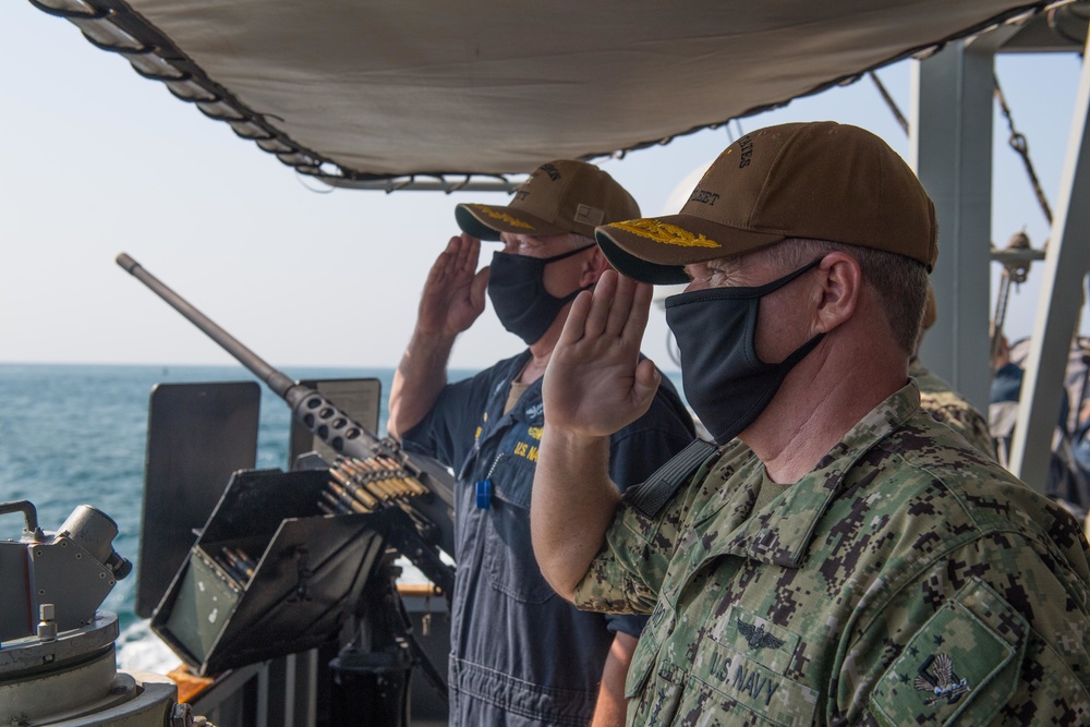 DVIDS - Images - NAVCENT Keeps Eye on Fleet During Passing Honors With ...