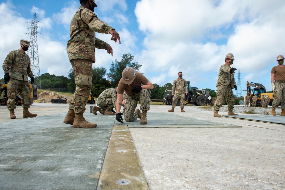 DVIDS - Images - Seabees, Airmen Conduct Rapid Airfield Damage Repair Training Exercise in ...