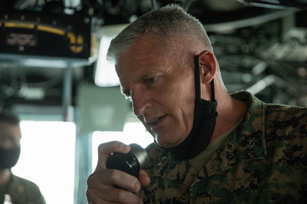 DVIDS - Images - Steel Knight 21: Maj. Gen. Turner aboard the USS Essex ...