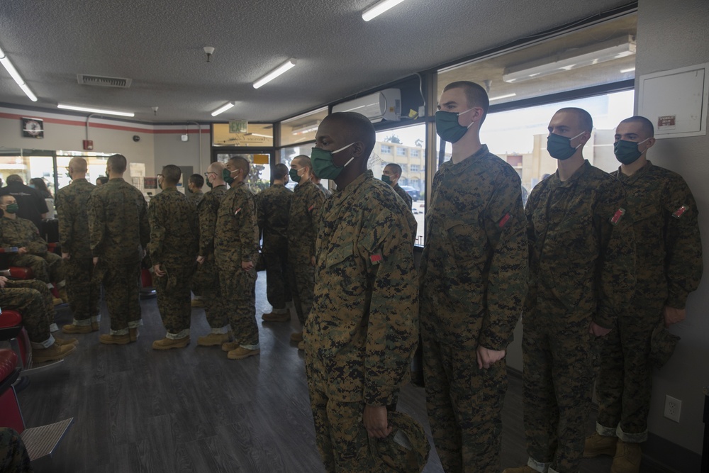 DVIDS - Images - Alpha Company PX visit and Haircuts [Image 6 of 9]