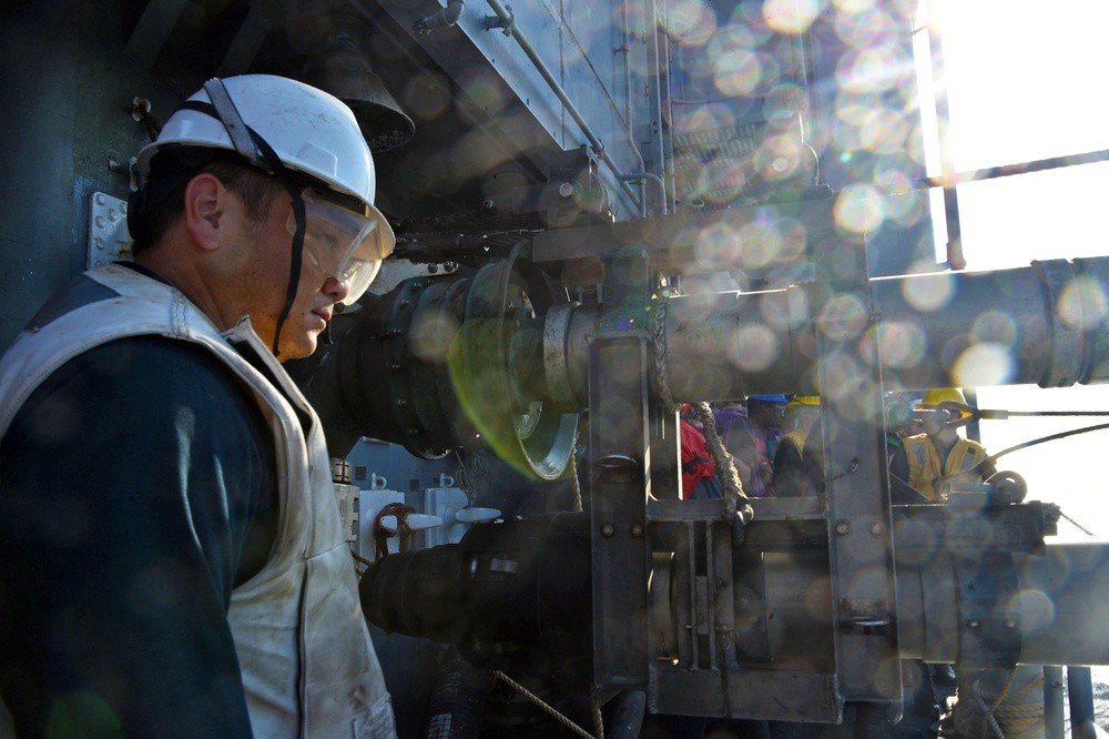 DVIDS - Images - USS PHILLIPINE SEA CONDUCTS RAS WITH USNS LEROY ...