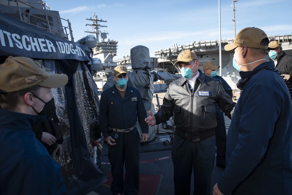 DVIDS - Images - CSG-2 Visits Mitscher [Image 2 of 8]