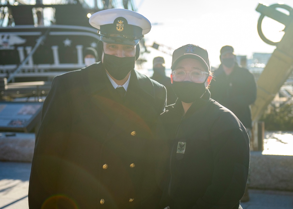 DVIDS - Images - QM2 Rachel Dill receives ball cap for getting her ...