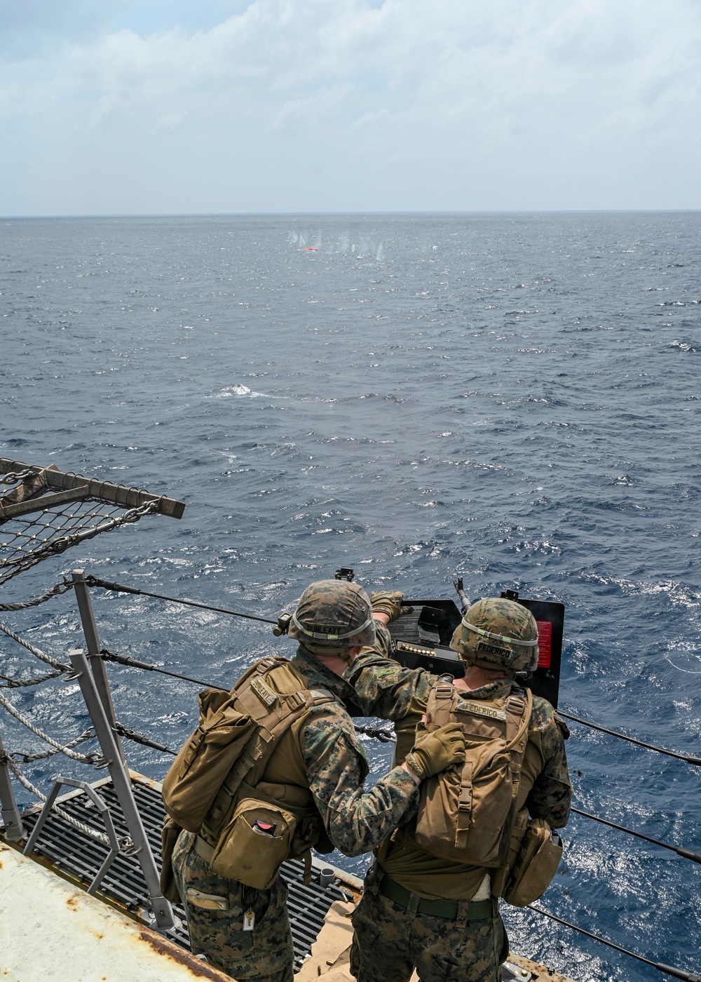 DVIDS - Images - LAR Detachment Marines fire machine guns aboard USS ...