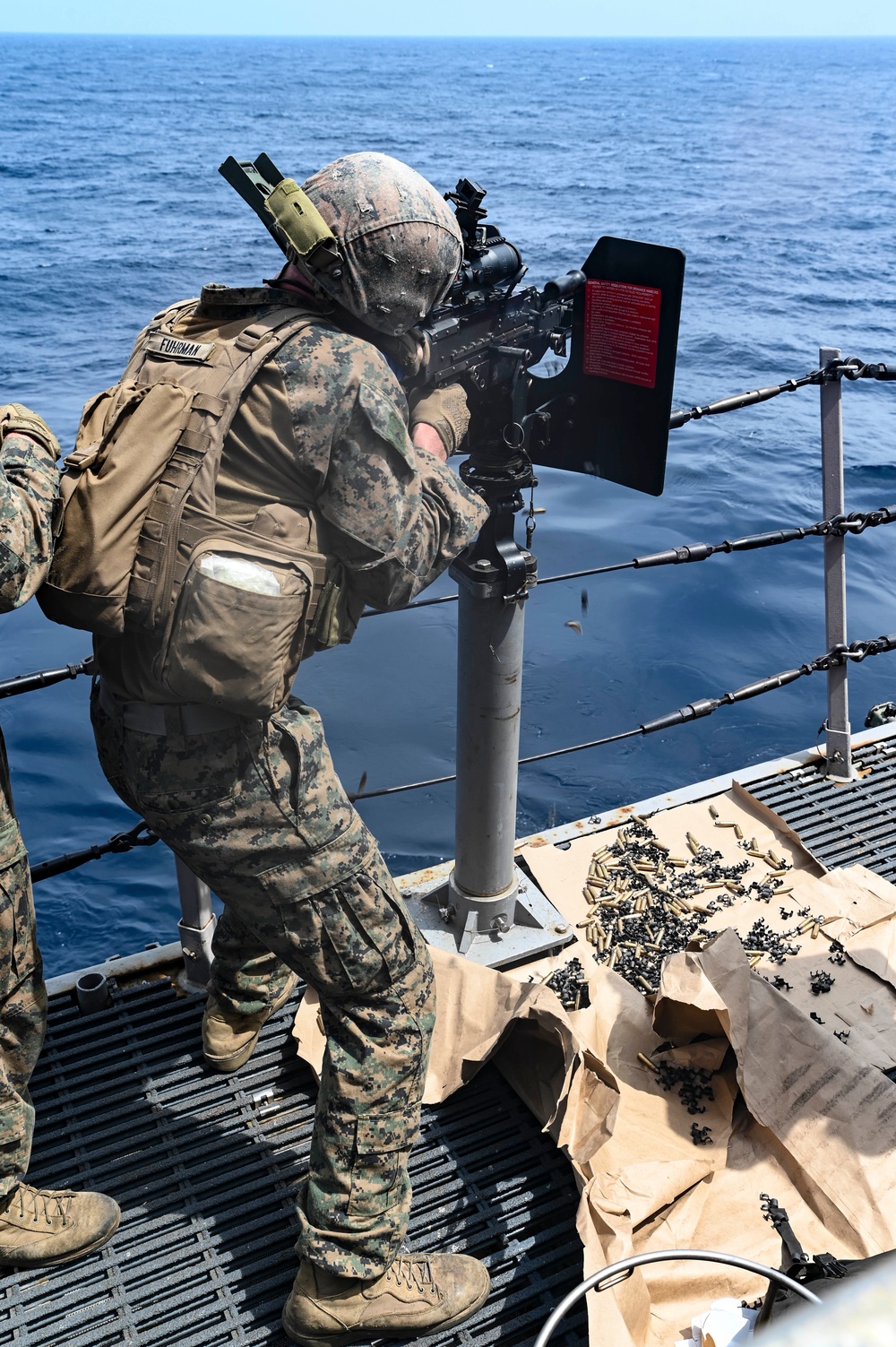 DVIDS - Images - LAR Detachment Marines fire machine guns aboard USS ...