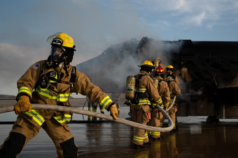 DVIDS - Images - Airmen and local emergency services conduct a major ...