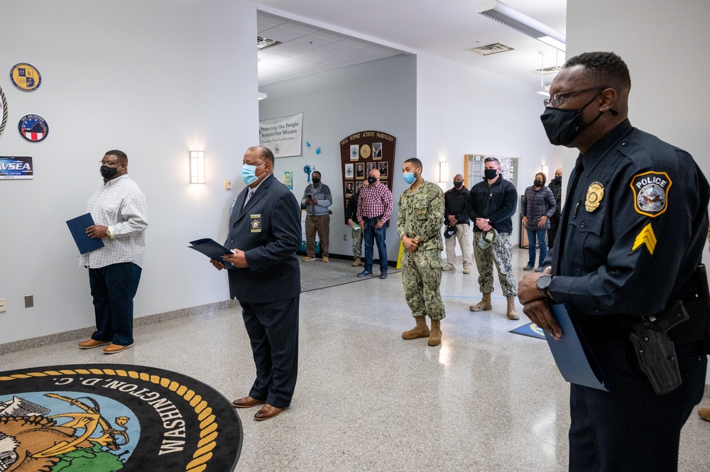 DVIDS - Images - MA1 Damon Harris end-of-tour award ceremony; Civilian ...