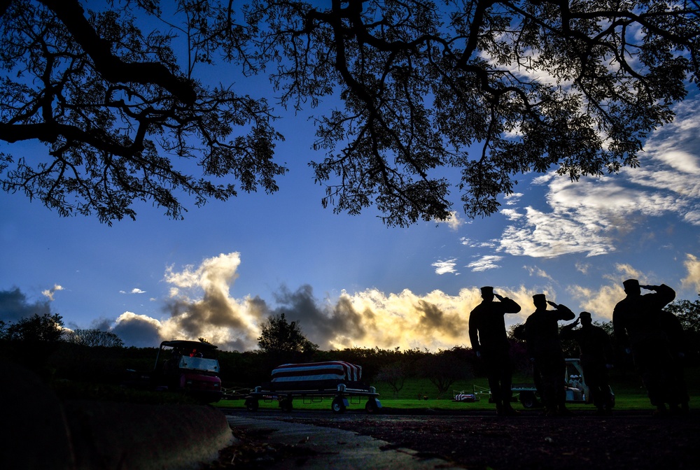 DVIDS - Images - DPAA service members honor the fallen [Image 2 of 5]