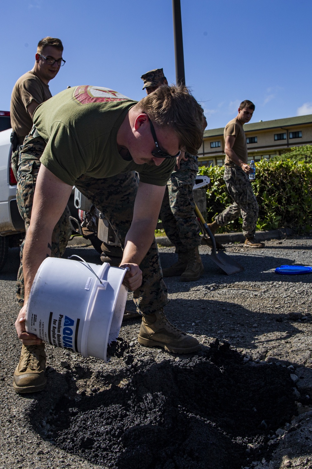 DVIDS - Images - Paving the Road to Greatness: Base facilities fills ...